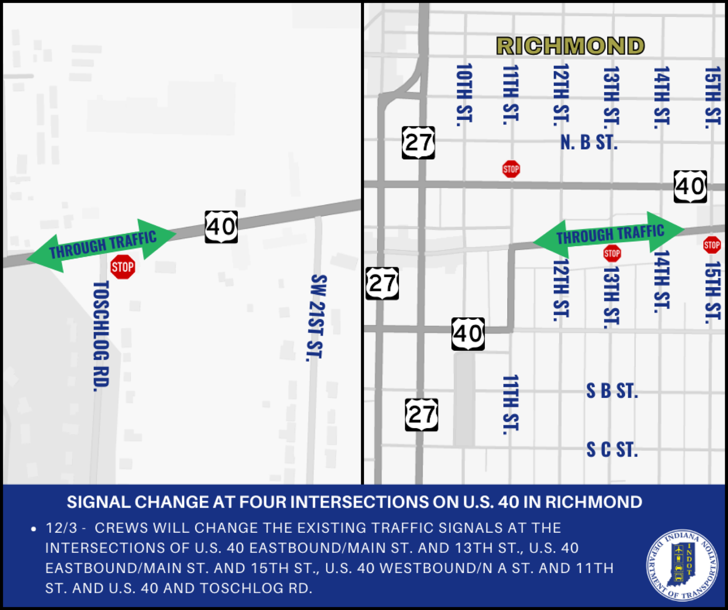 Signals change at 4 U.S. 40 intersections - Western Wayne News
