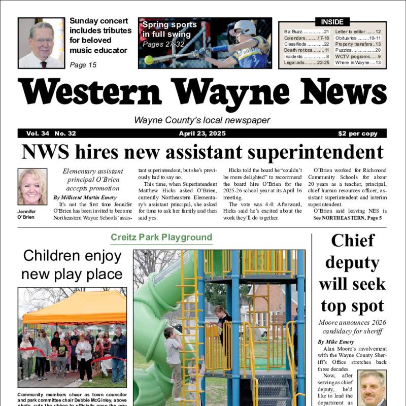 Obituaries and Death Notices for Wayne County, Indiana - Western Wayne News