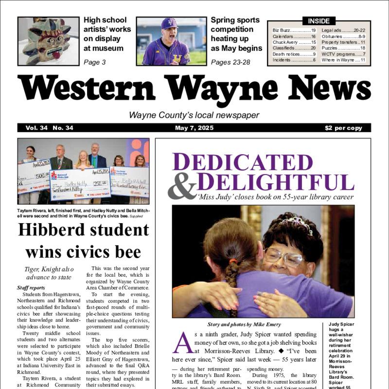 Obituaries and Death Notices for Wayne County, Indiana - Western Wayne News