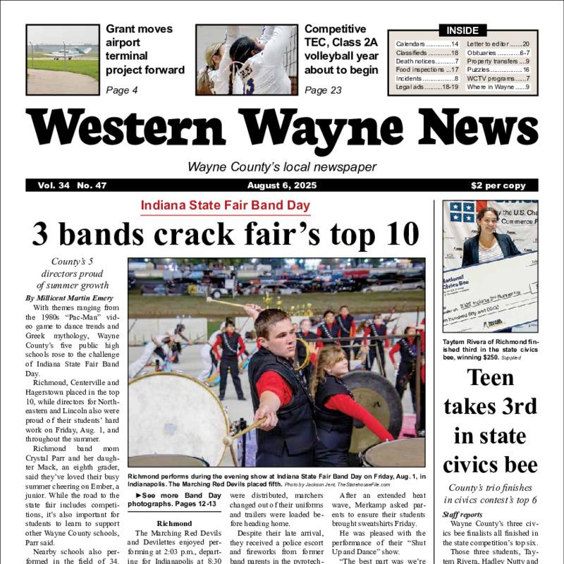 Obituaries and Death Notices for Wayne County, Indiana - Western Wayne News